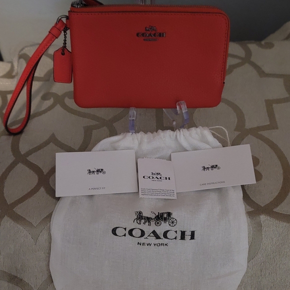 Coach | Bags | Coach Womens Red Wristlet New With Tagd | Poshmark
